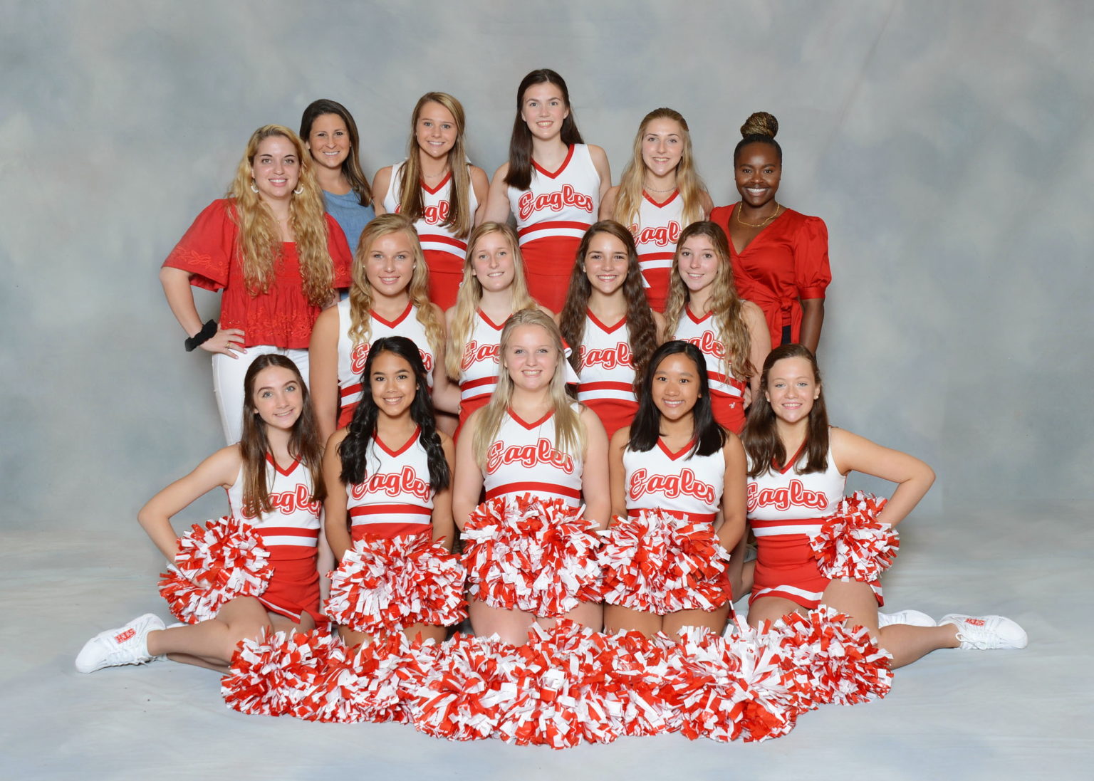 JV Cheer with Coaches - St. Thomas High School